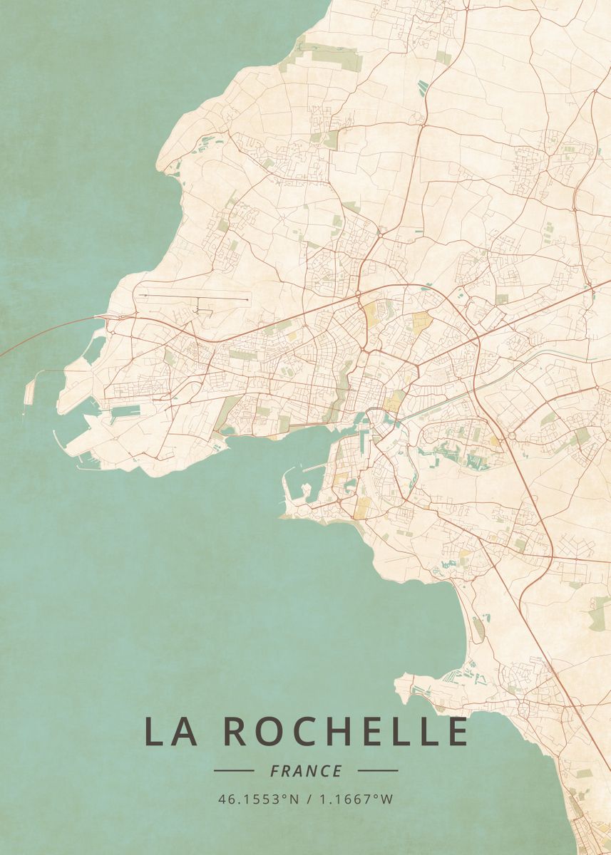 'La Rochelle France' Poster, picture, metal print, paint by Designer ...