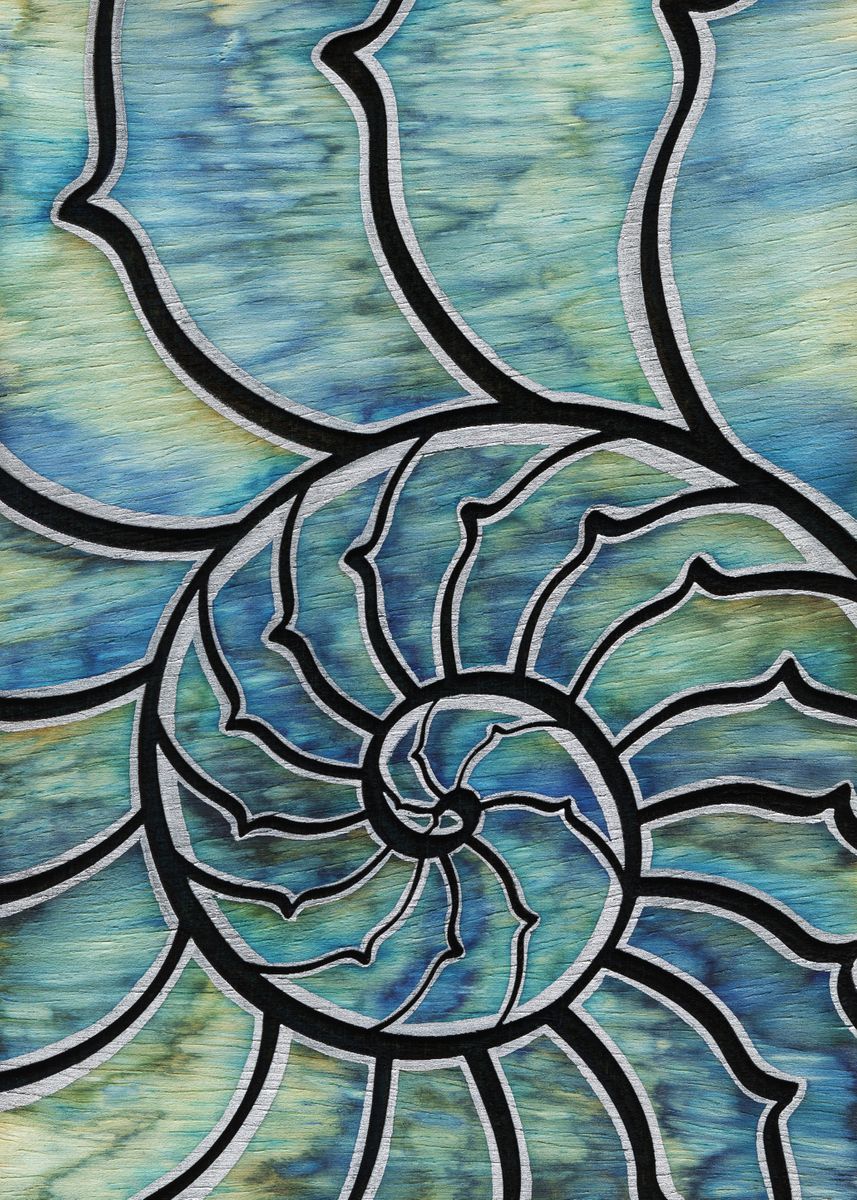 'Water Nautilus' Poster, picture, metal print, paint by Kathryn ...