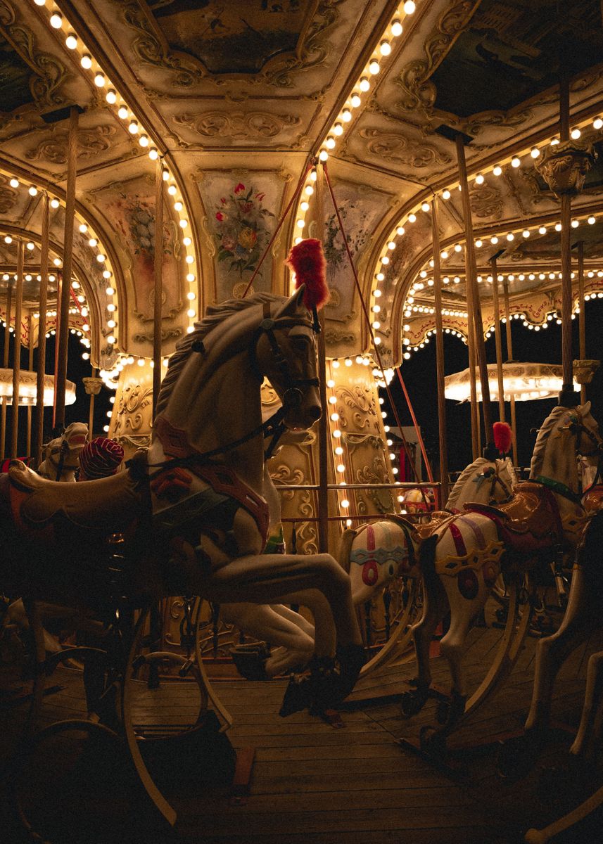 'Carousel' Poster, picture, metal print, paint by Kalle Kaltio | Displate