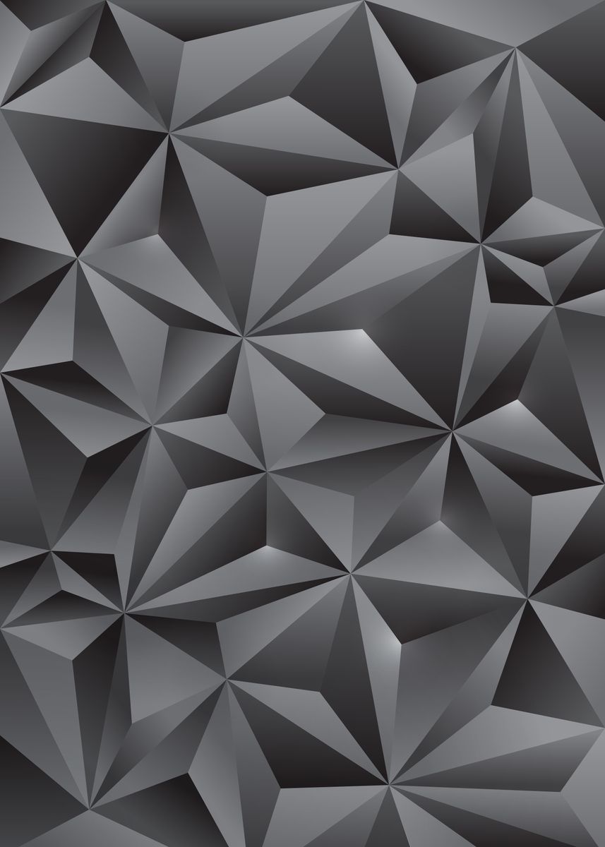 'Geometric V' Poster by Mateusz Ślemp | Displate