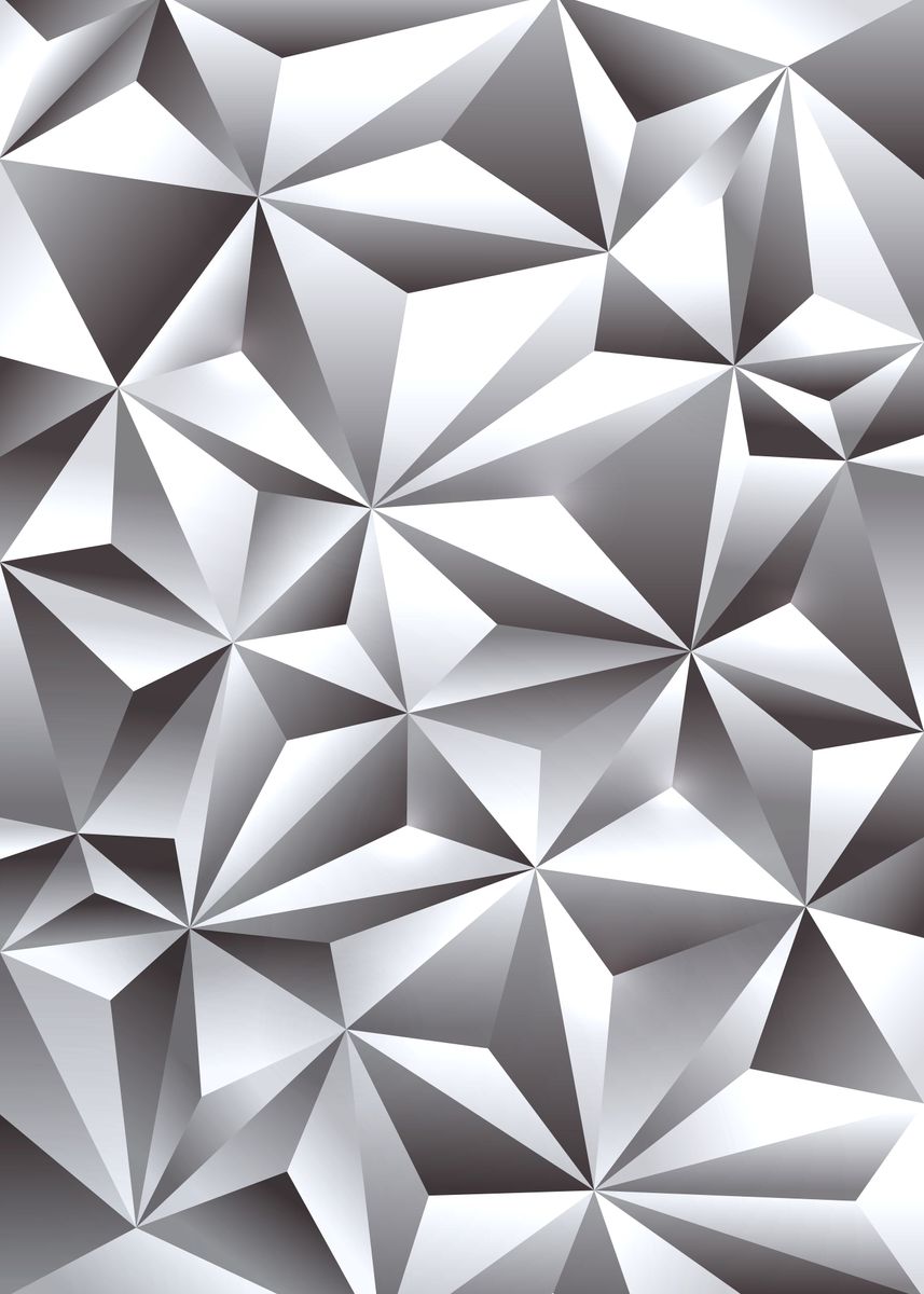 'Geometric III' Poster, picture, metal print, paint by Mateusz Ślemp ...