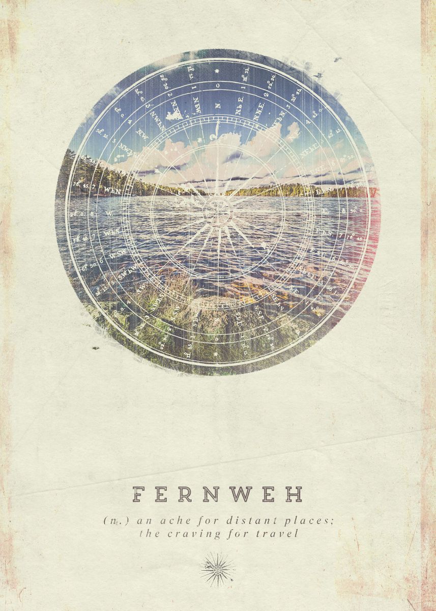 'Fernweh Vol 1' Poster, picture, metal print, paint by Ulf Härstedt ...
