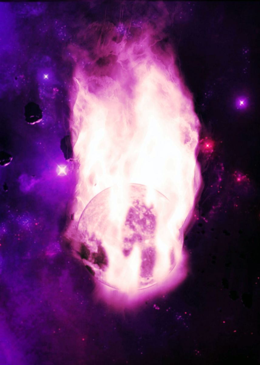 'Falling moon' Poster, picture, metal print, paint by Gab Fernando ...