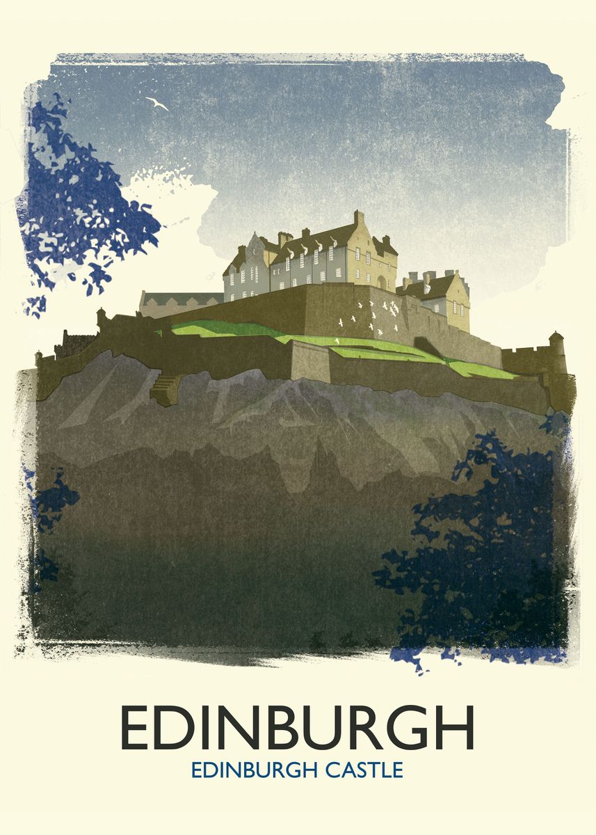 'Edinburgh' Poster by Rick Smith Illustration | Displate