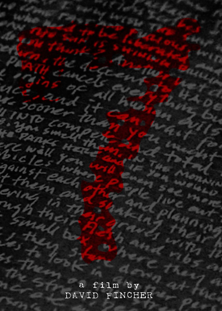 'Seven Movie Poster' Poster by Scar Design | Displate