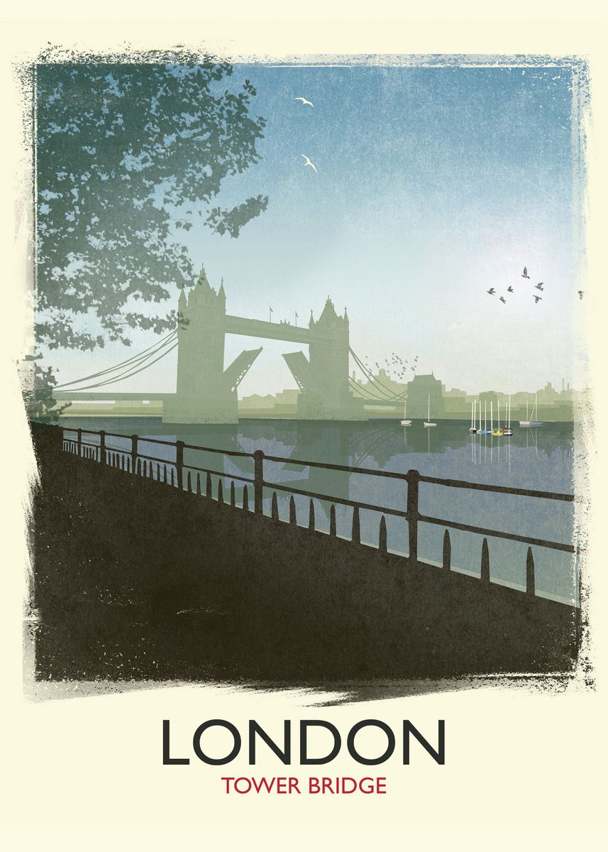 'London' Poster, picture, metal print, paint by Rick Smith Illustration ...