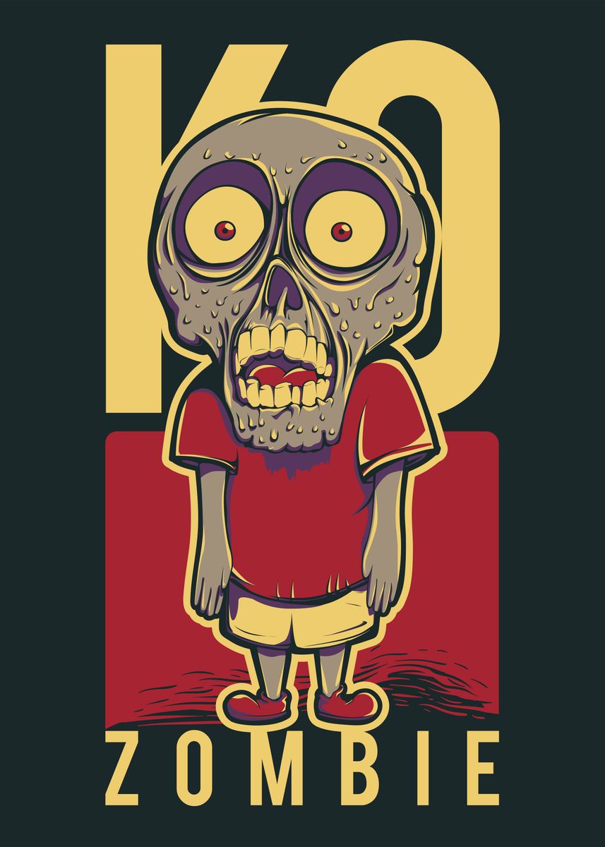 'KO Zombie' Poster by Ruslan Geliskhanov | Displate