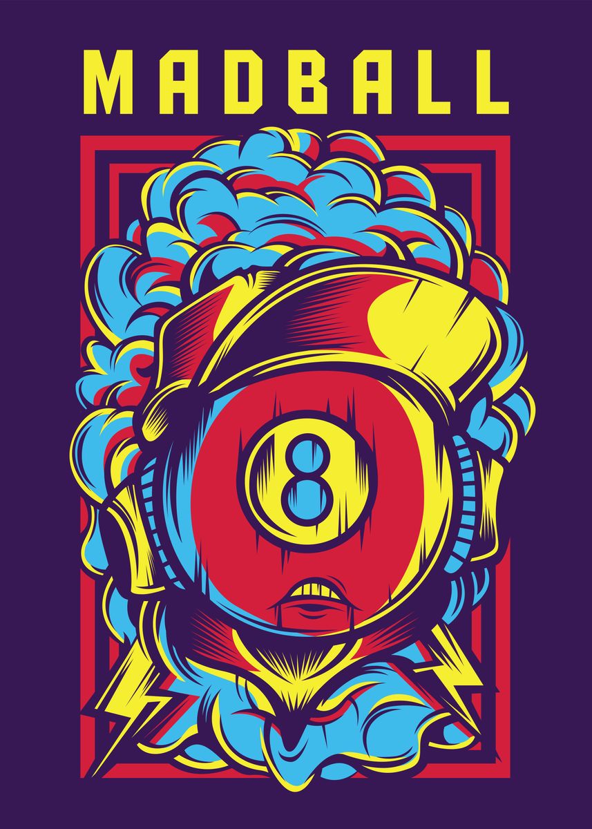 'Madball' Poster, picture, metal print, paint by Ruslan Geliskhanov ...