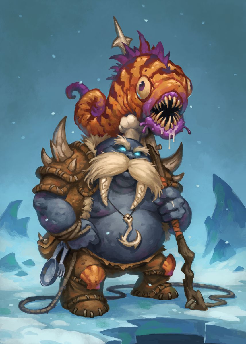 'Tuskarr Fisherman' Poster, picture, metal print, paint by Blizzard ...