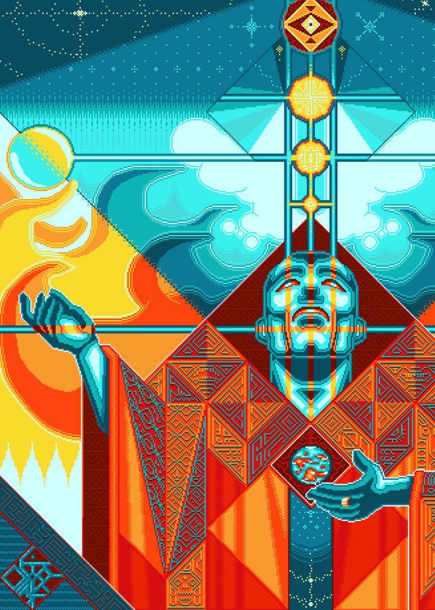 'Genesis Art' Poster, picture, metal print, paint by Michal Kalinowski ...