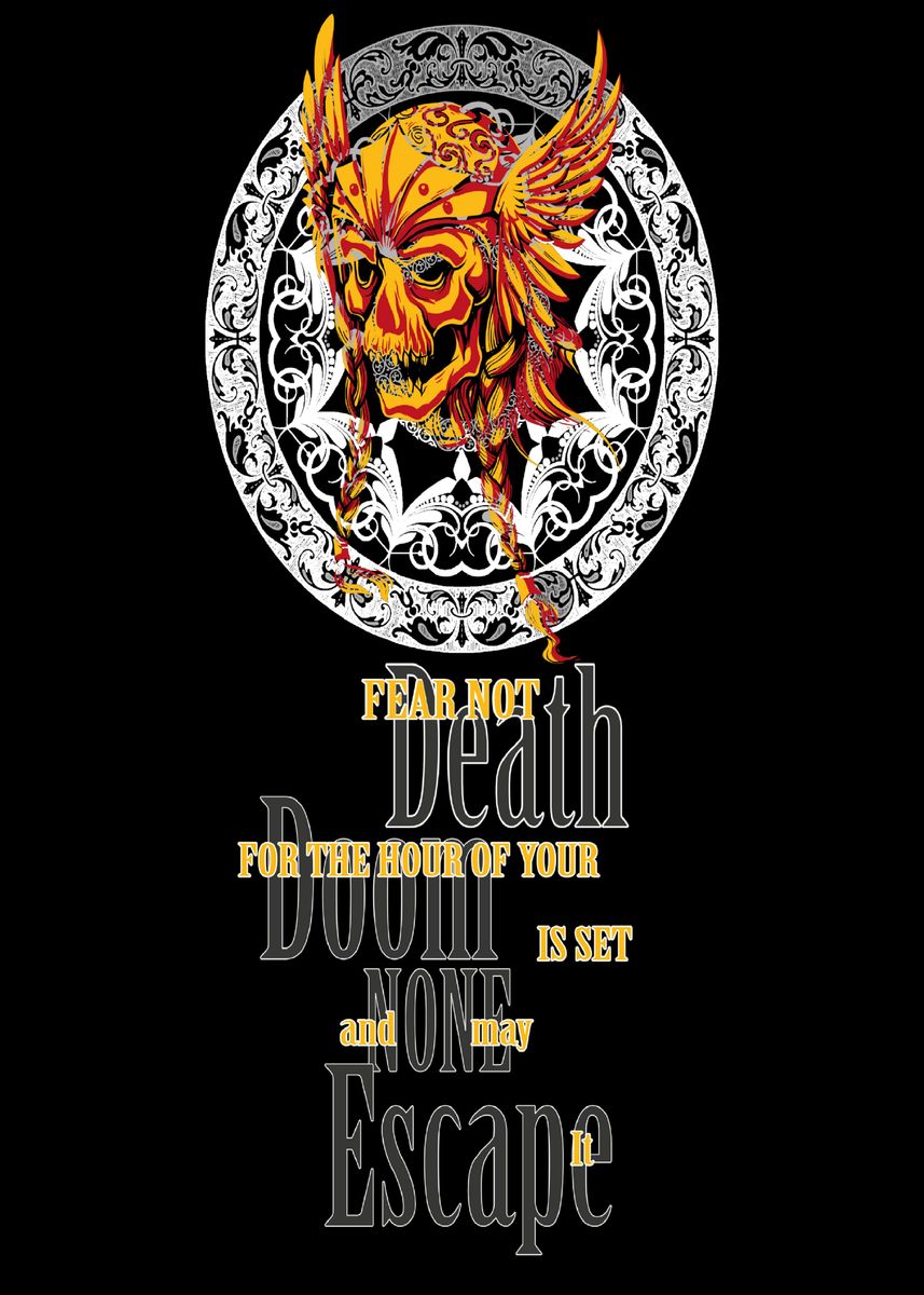 'Fear not Death' Poster, picture, metal print, paint by Jason Fairbanks ...