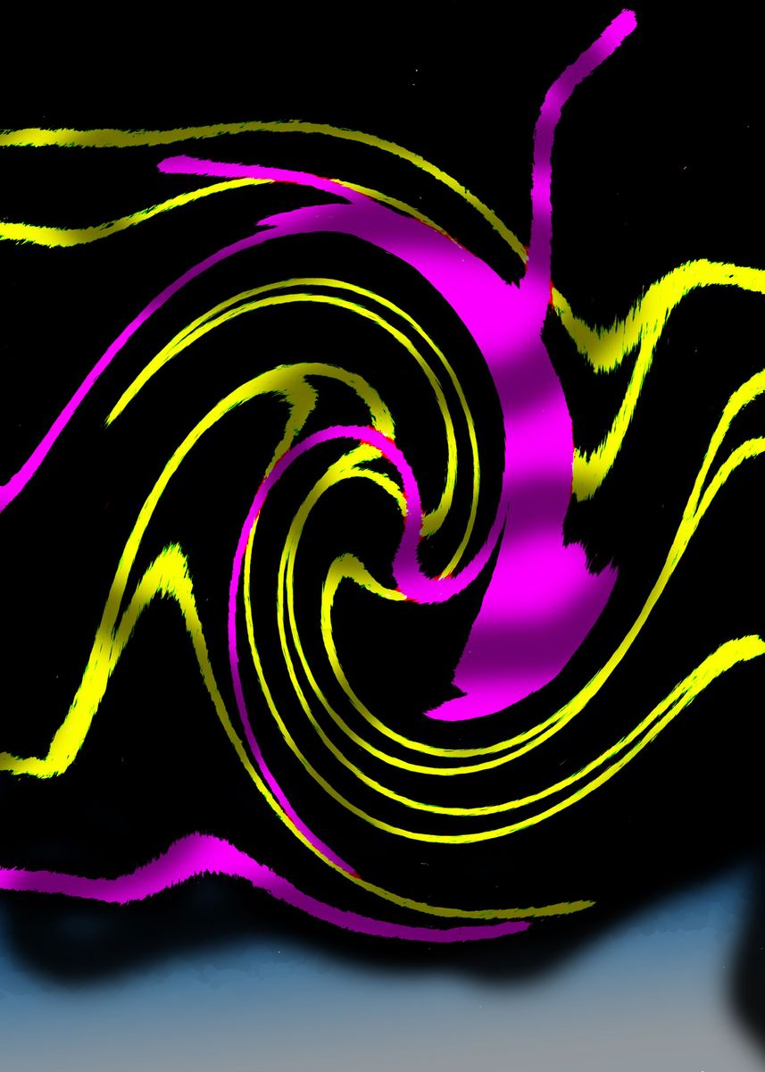 'twist and turn' Poster, picture, metal print, paint by Natalia ...