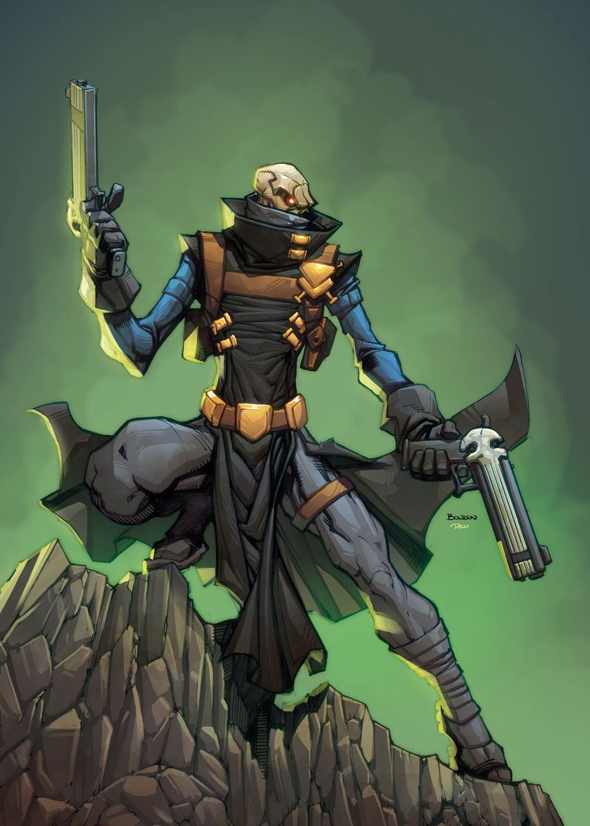 'Gun Ghoul 1' Poster, picture, metal print, paint by Will Caligan ...