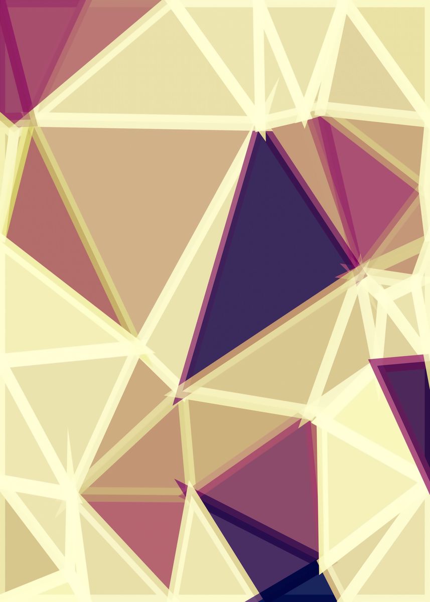 'geometric triangle polygon' Poster by timmy LA | Displate