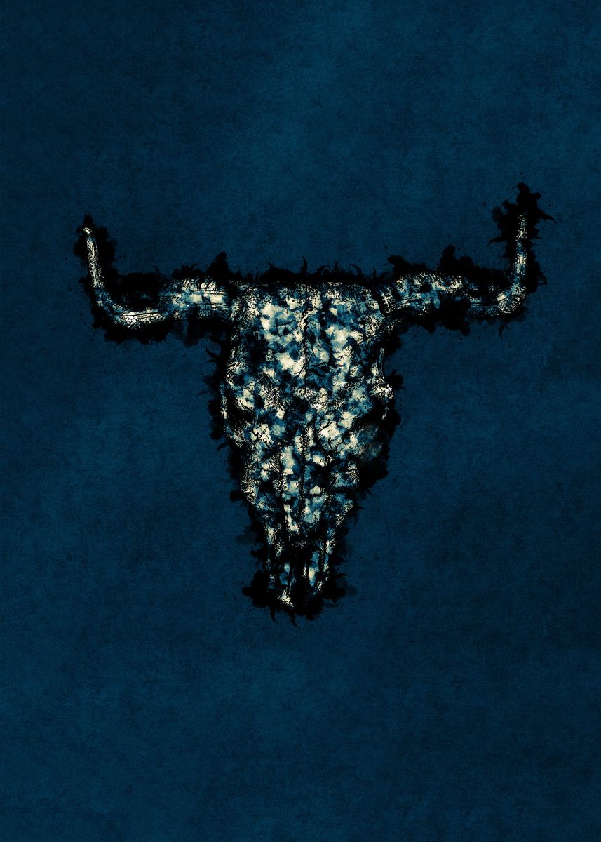 'Buffalo Skull' Poster by 4T4 Design Studio | Displate