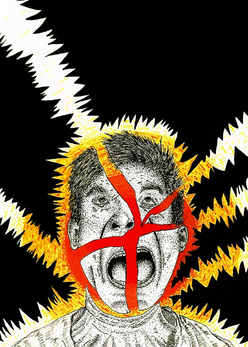 'Absolute rage' Poster, picture, metal print, paint by ben pugh | Displate