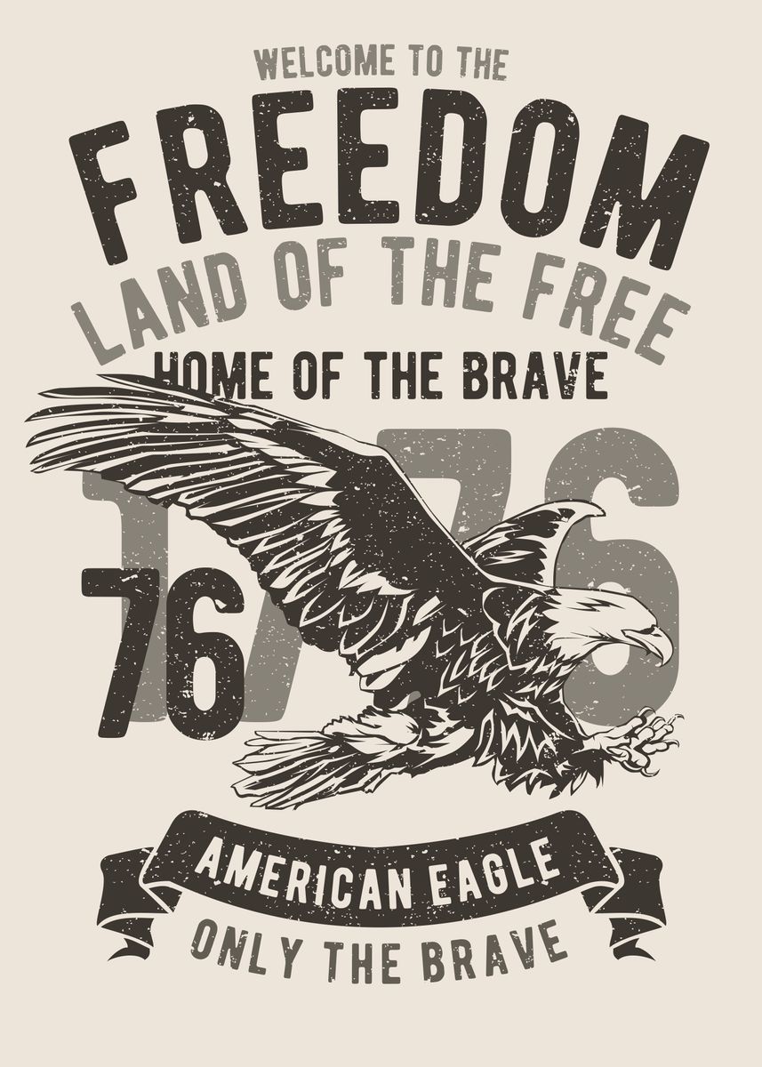 'Freedom' Poster, picture, metal print, paint by Chris Simmons | Displate