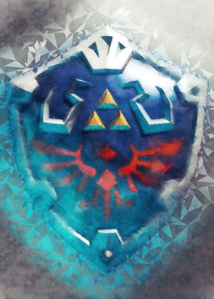 'Master Shield Zelda' Poster, picture, metal print, paint by Tatjana ...