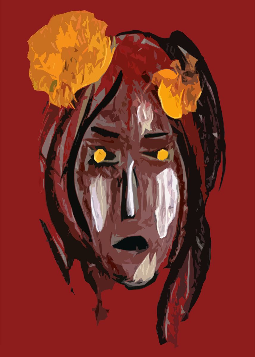 'sara' Poster, picture, metal print, paint by Aymann Jamal | Displate