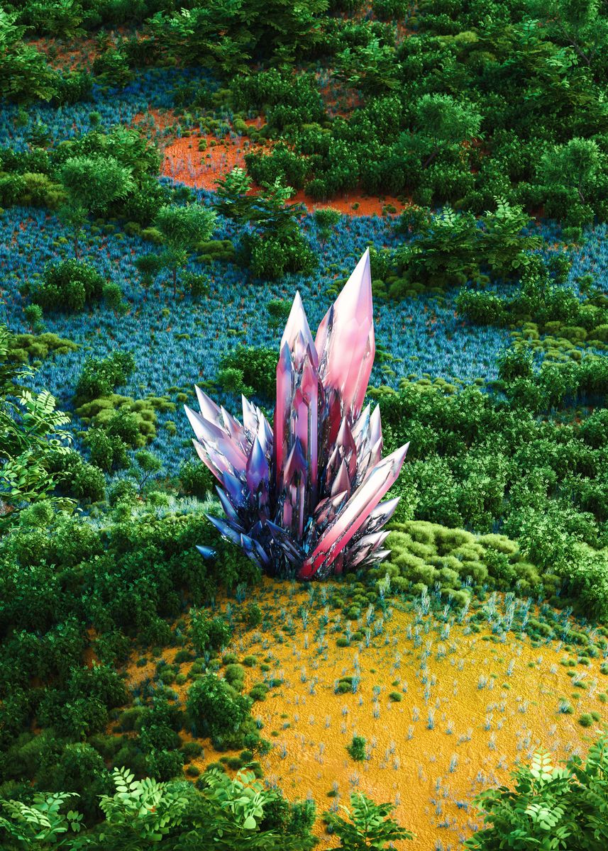 'Crystal' Poster, picture, metal print, paint by Constantin Paschou ...