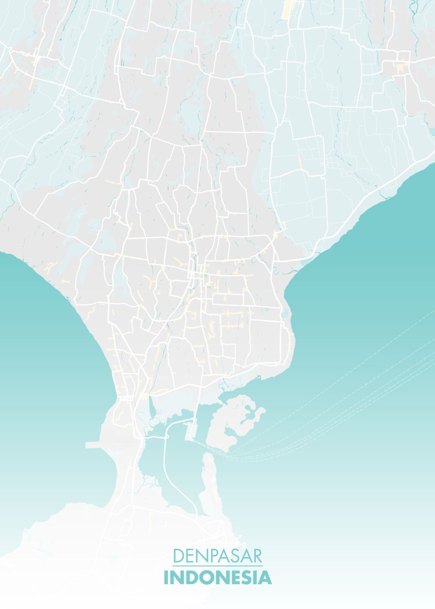 'Denpasar Indonesia' Poster by Fanfreak | Displate