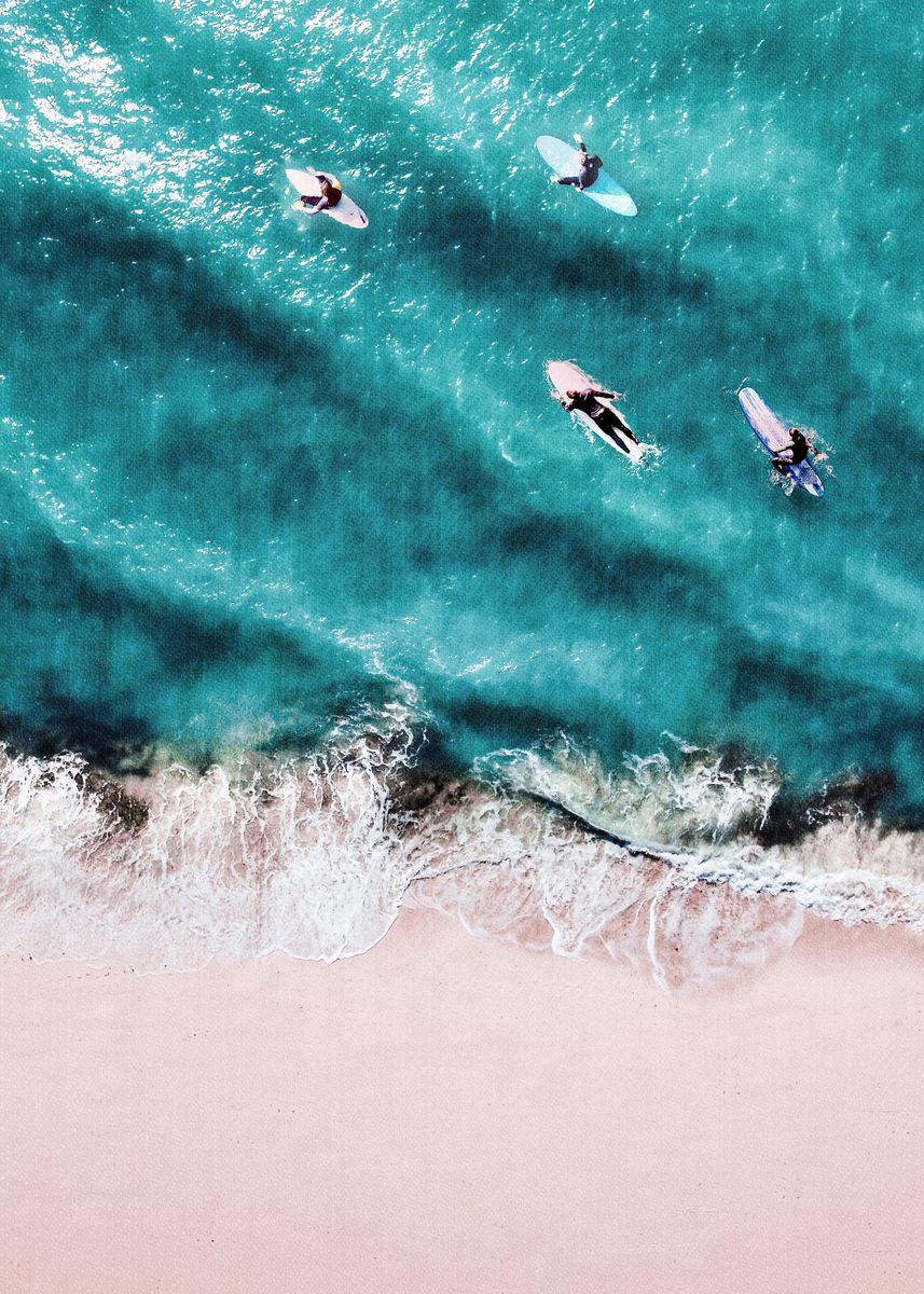 'Pink Sand' Poster, picture, metal print, paint by Gal Design | Displate