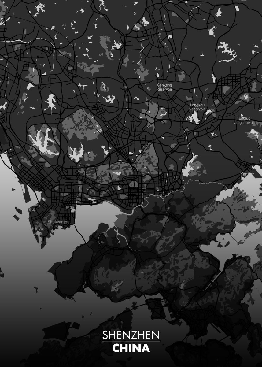 'Shenzhen China ' Poster, picture, metal print, paint by Fanfreak ...