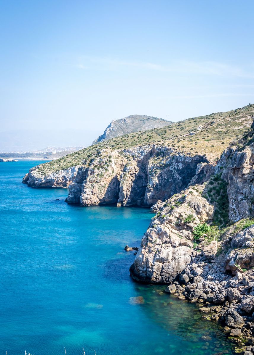 'Houcima beach in summer' Poster by Mohamed Bennani | Displate