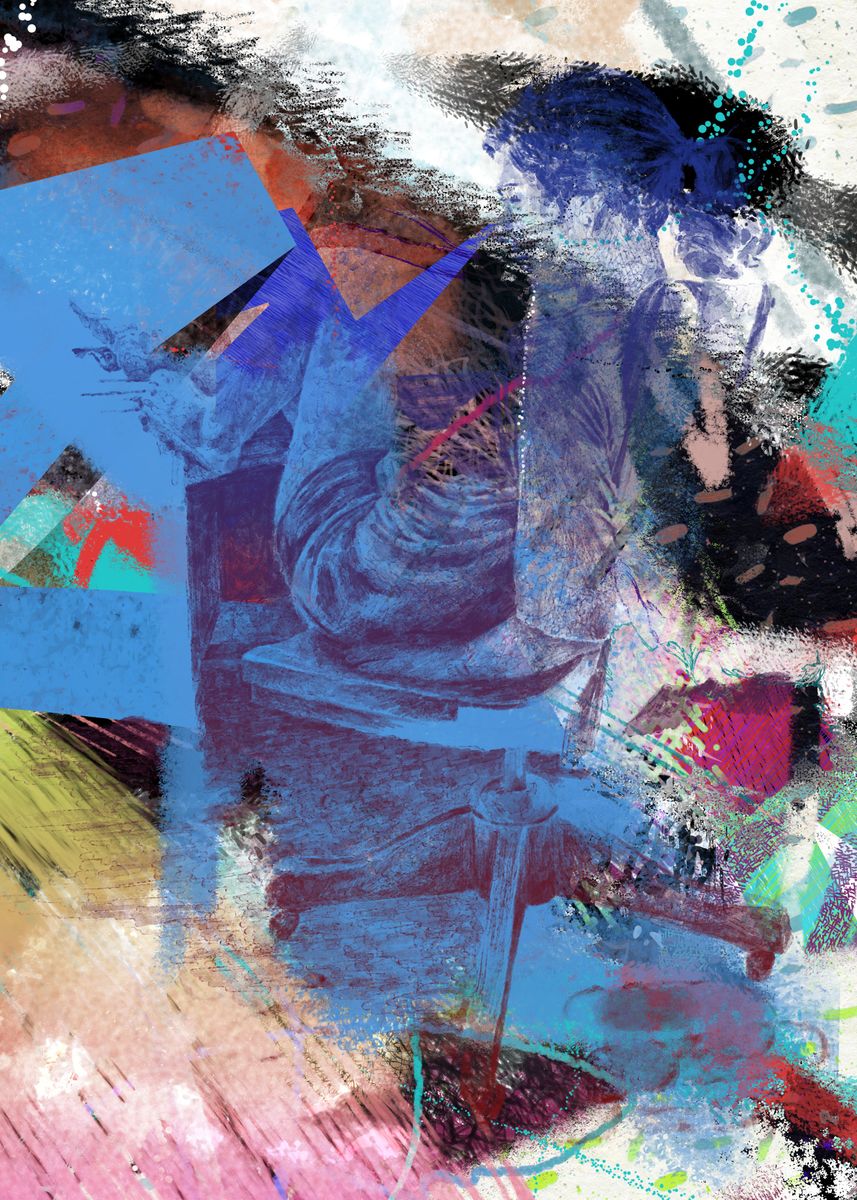 'Absent' Poster, picture, metal print, paint by Tyler Holman | Displate