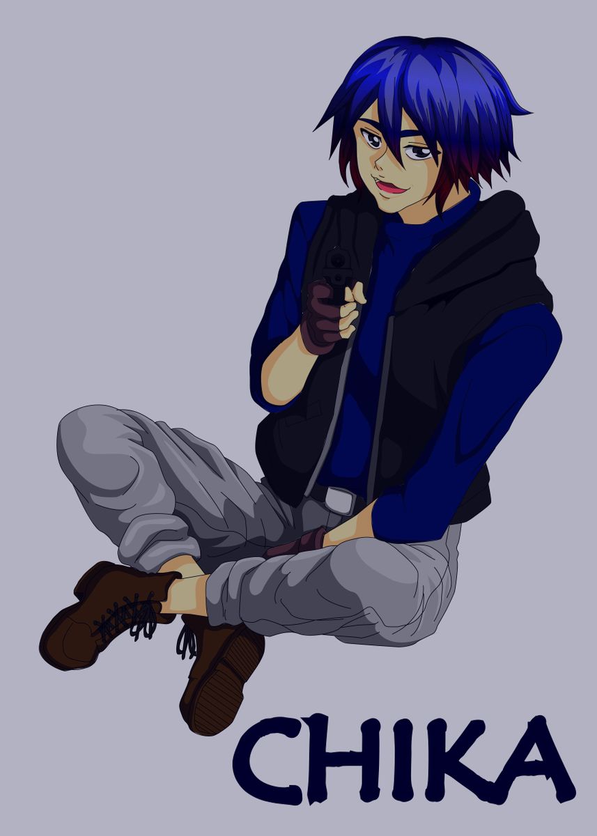 'CHIKA' Poster, picture, metal print, paint by Katrina Padayhag | Displate