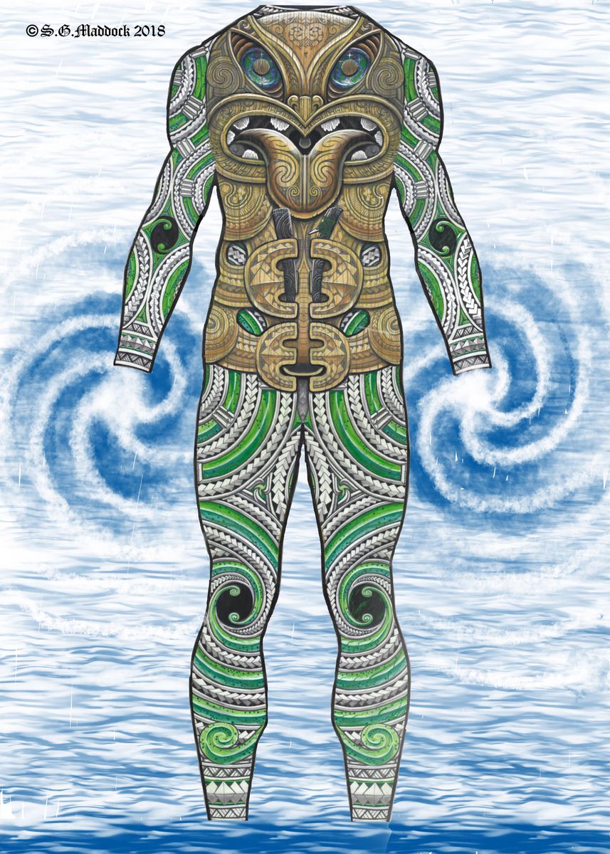 'Kirituhi Tiki' Poster, picture, metal print, paint by Steve Maddock ...