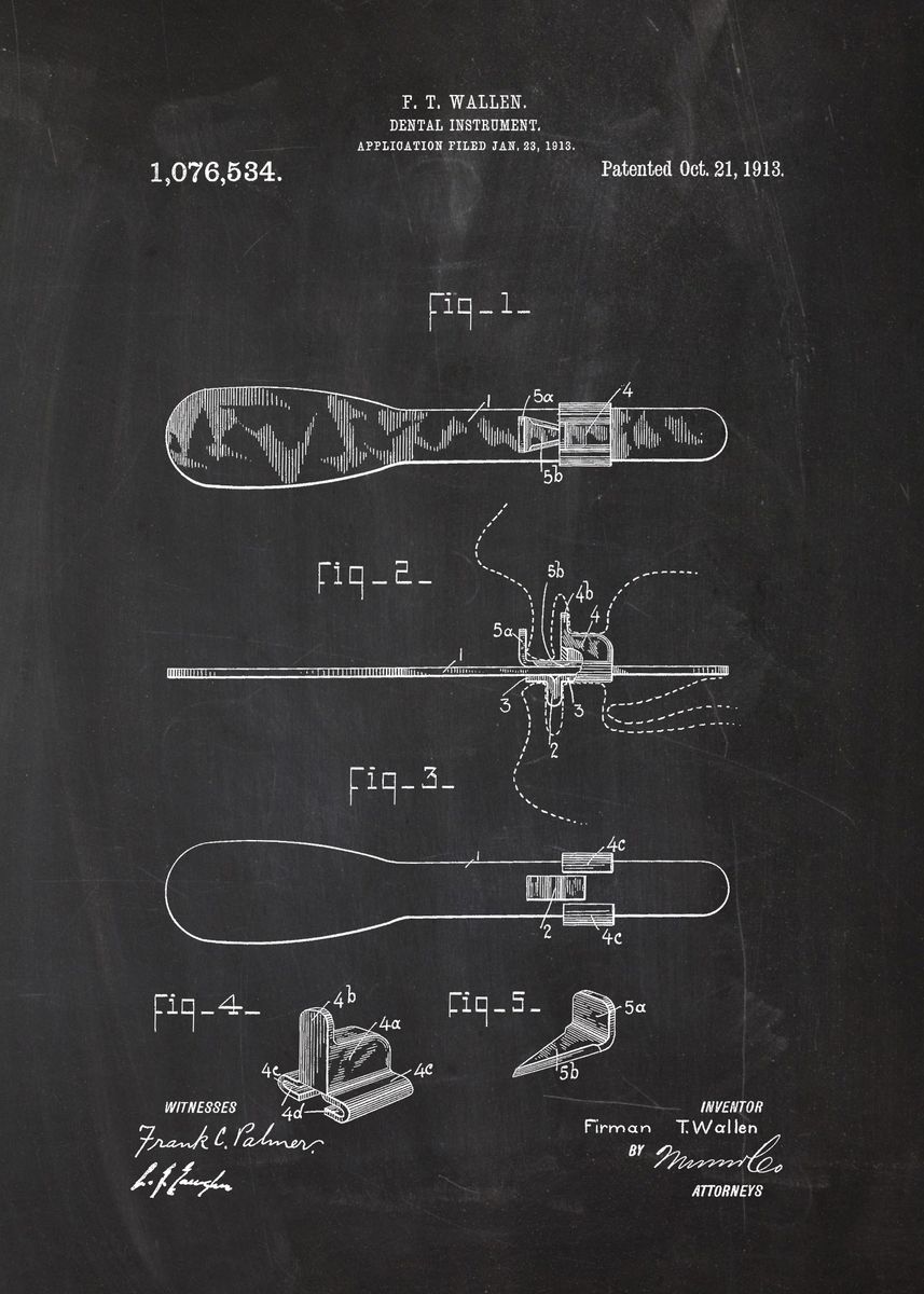 '1913 Dental Instrument' Poster, picture, metal print, paint by Nicram ...