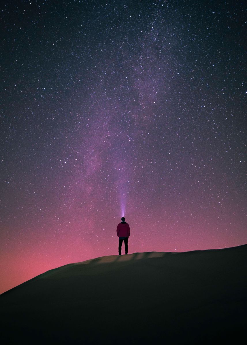 'Chasing Stars' Poster, picture, metal print, paint by Michal Sadowski ...