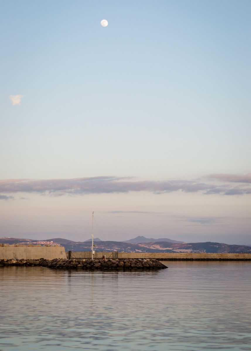'Saaidia Beach and waves' Poster by Mohamed Bennani | Displate
