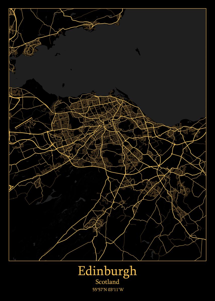 'Edinburgh Scotland' Poster by Iwoko | Displate