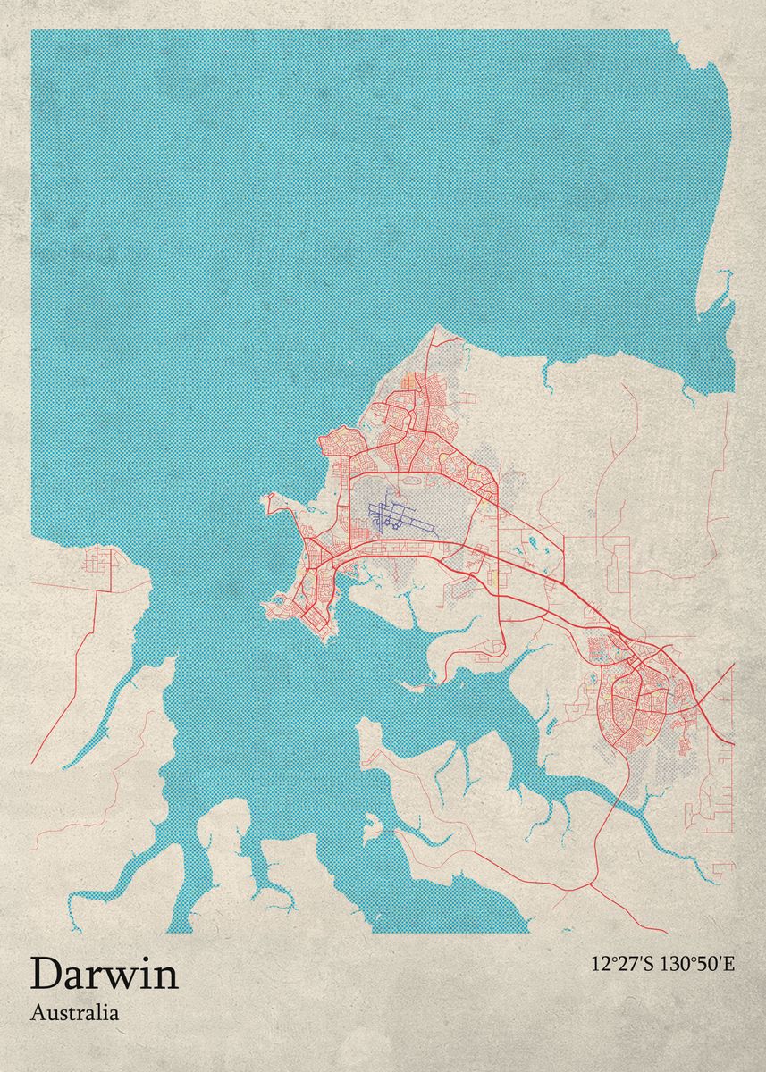 'Darwin Australia' Poster by Iwoko | Displate