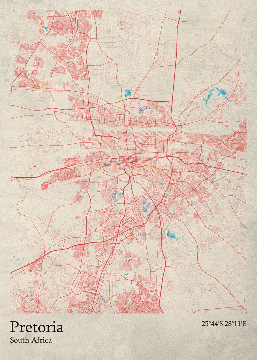 'Pretoria South Africa' Poster by Iwoko | Displate