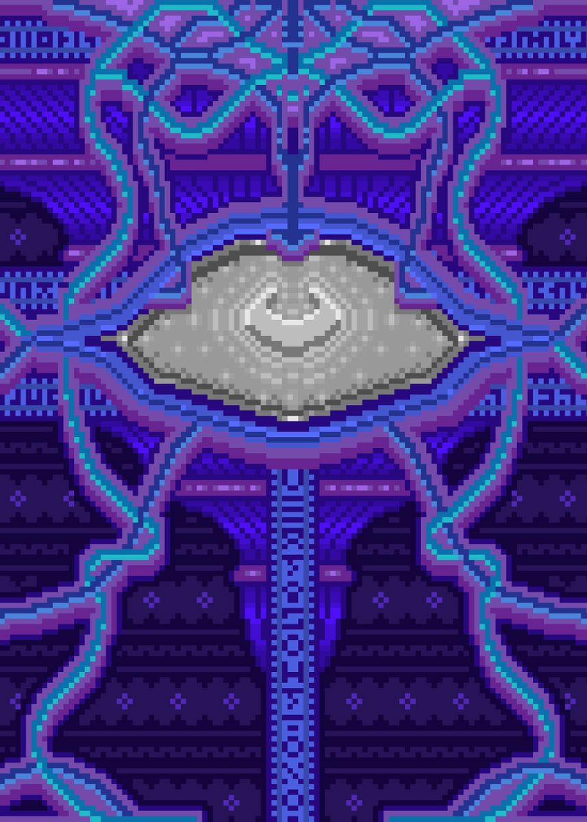 'NOX pixel art' Poster, picture, metal print, paint by Michal ...