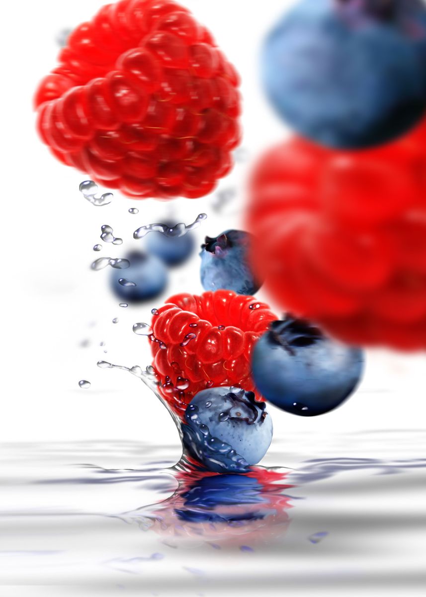 'berries' Poster by Deadcat Design | Displate