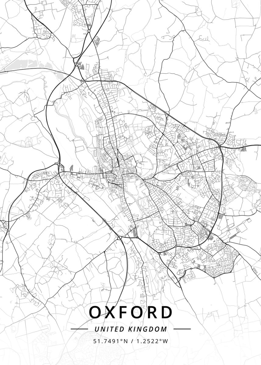 'Oxford United Kingdom' Poster, picture, metal print, paint by Designer ...