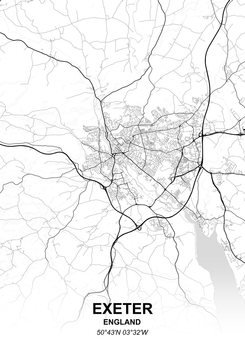 'EXETER ENGLAND' Poster by Iwoko | Displate