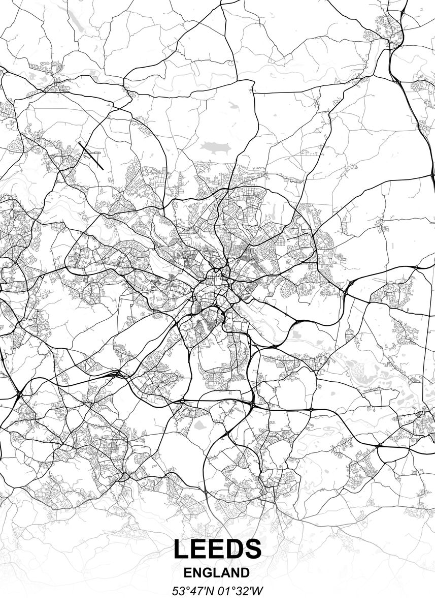 'LEEDS ENGLAND' Poster by Iwoko | Displate