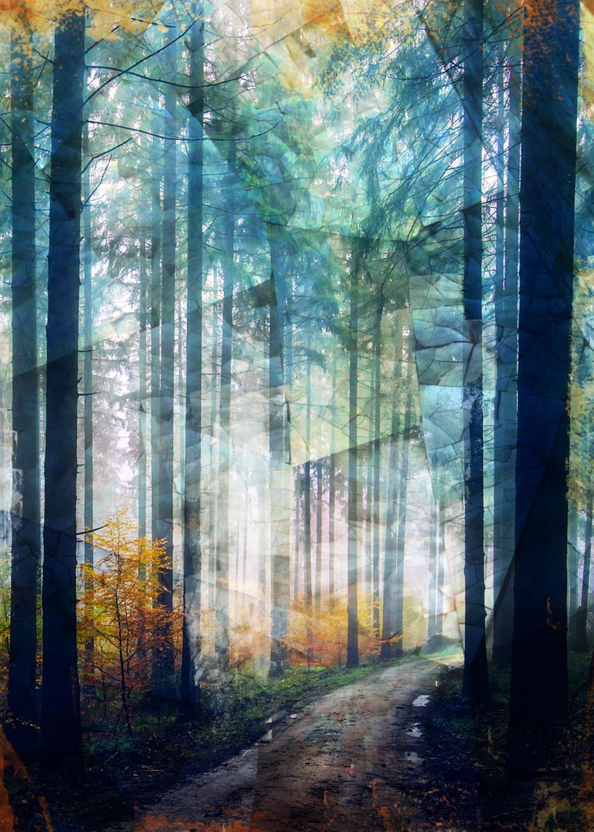 'Forest I' Poster by Delaquadra Art | Displate