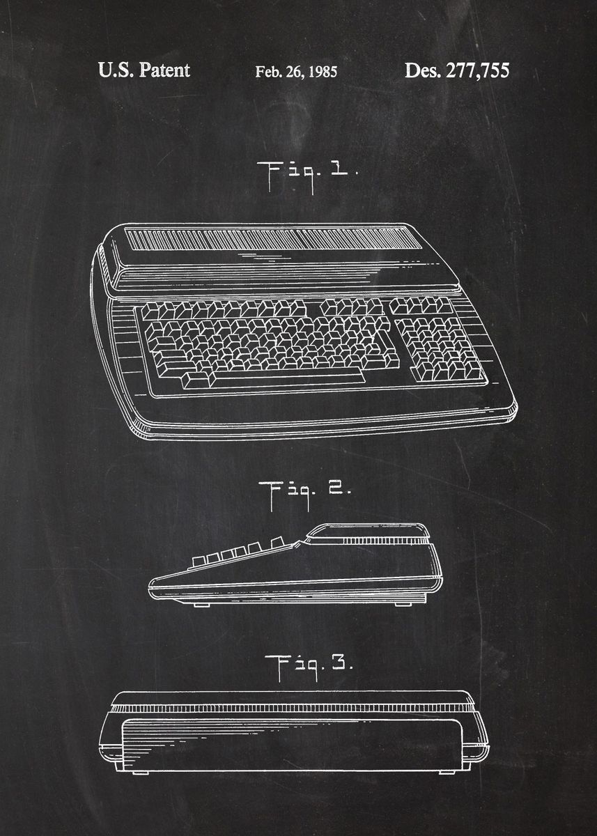 'Computer Keyboard' Poster, picture, metal print, paint by Nicram K ...