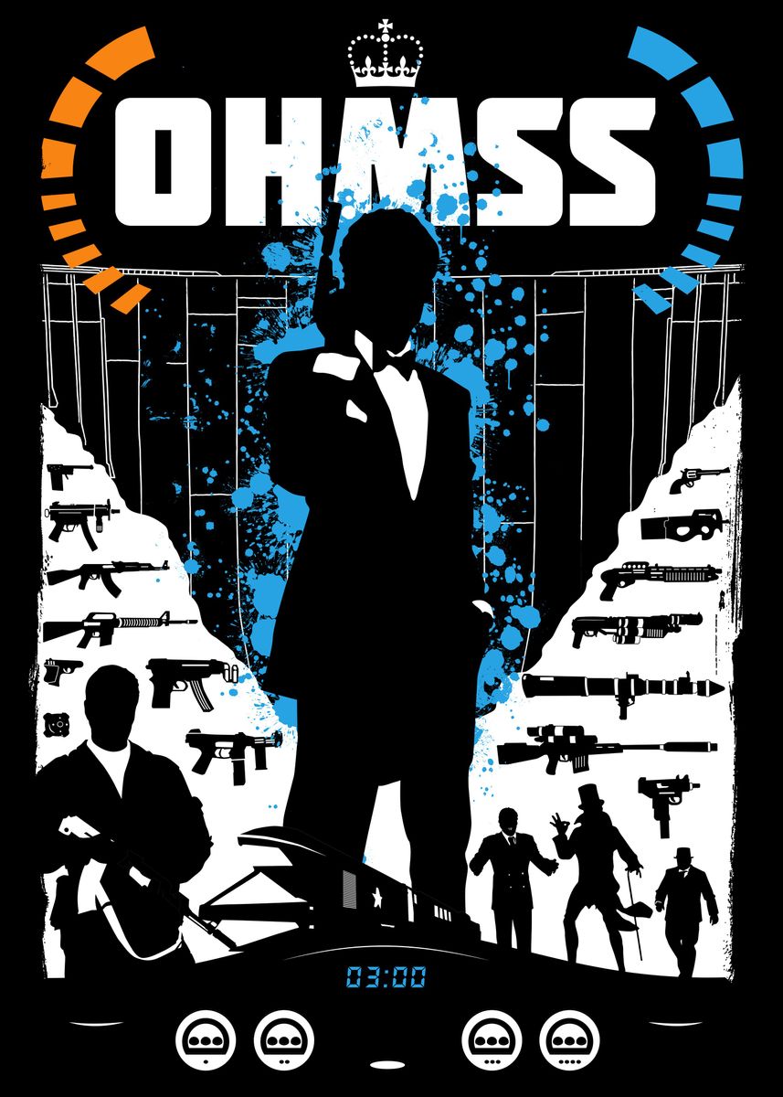 'OHMSS - 007' Poster, picture, metal print, paint by rocket man | Displate