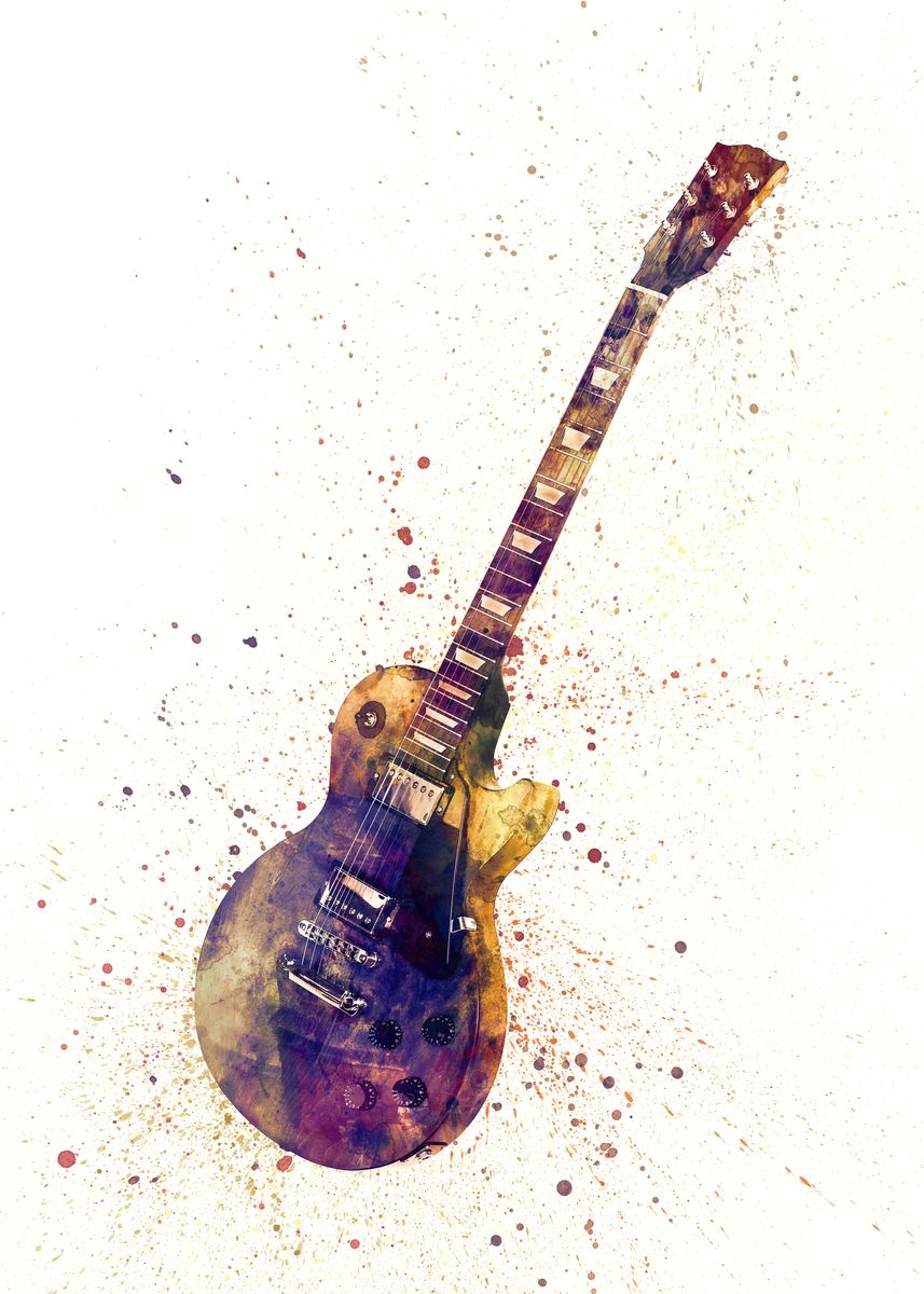 'Electric Guitar' Poster by Michael Tompsett | Displate
