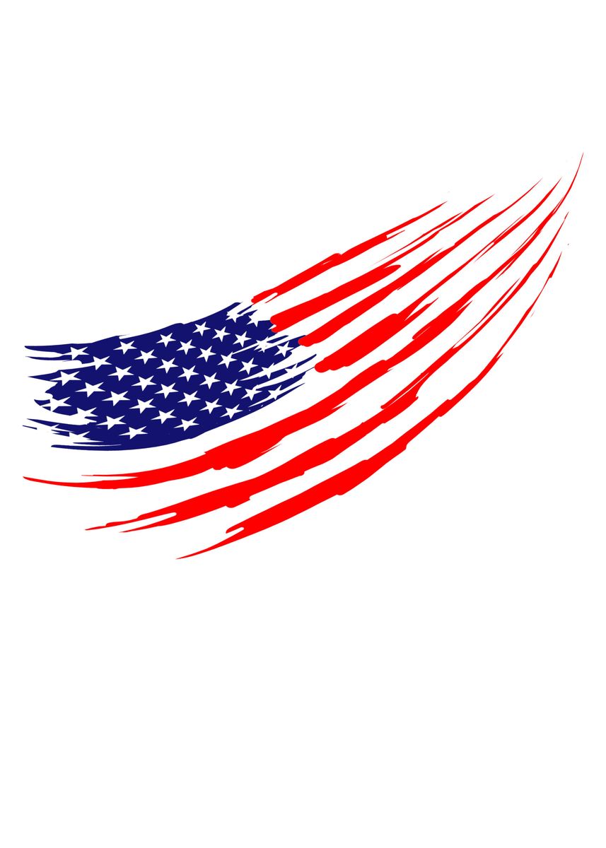 'Power American Flag' Poster by Tofan barmalisi | Displate