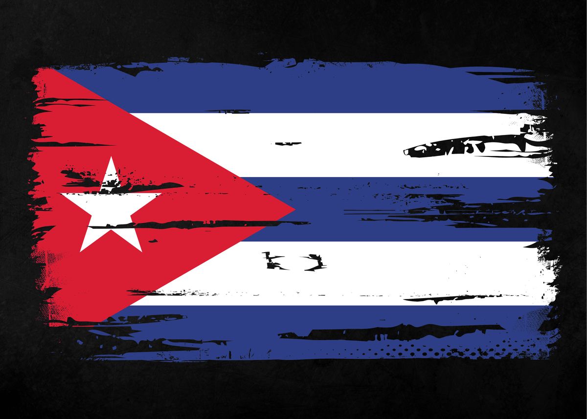 'Cuba Flag' Poster by Christian Strang | Displate