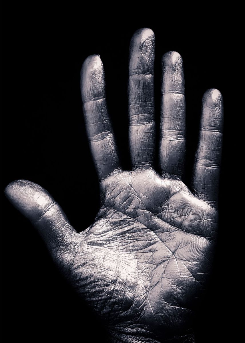 'Silver fingers' Poster, picture, metal print, paint by Larisa Siverina ...