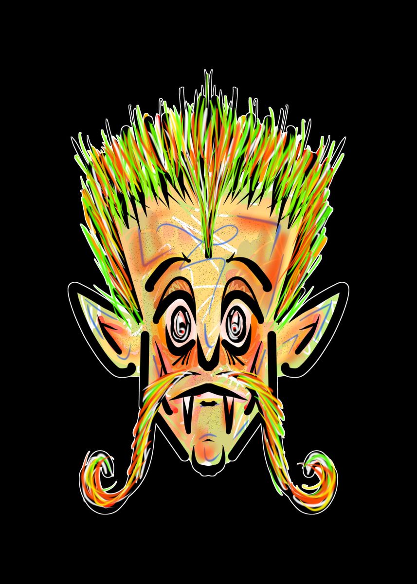 'Vamp Hipster' Poster, picture, metal print, paint by Vincent J Newman ...